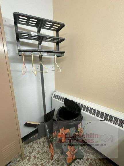 Metal Coat Rack with Hangers, Gray, Floor-Standing, Ginger & Ketcham ...