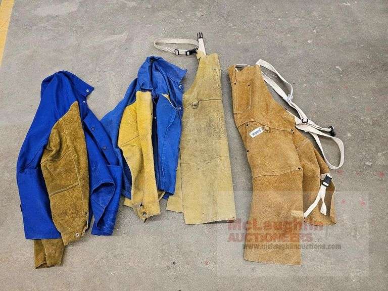 Welding Jackets and Aprons, Leather and Cotton, Snap Closure ...