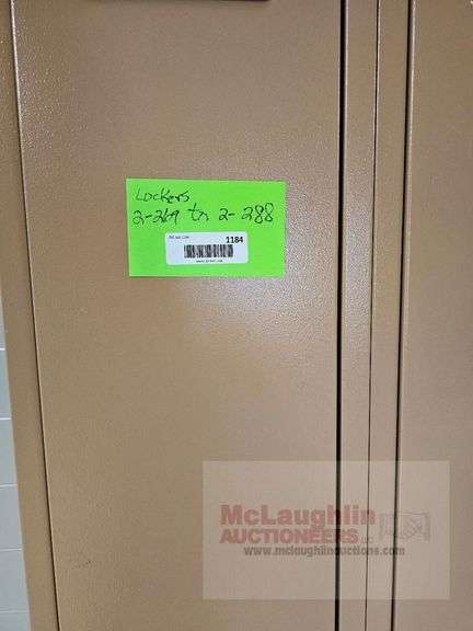 Beige Steel School Lockers, 20 Units, Built-in Combination Lock 2-269 ...