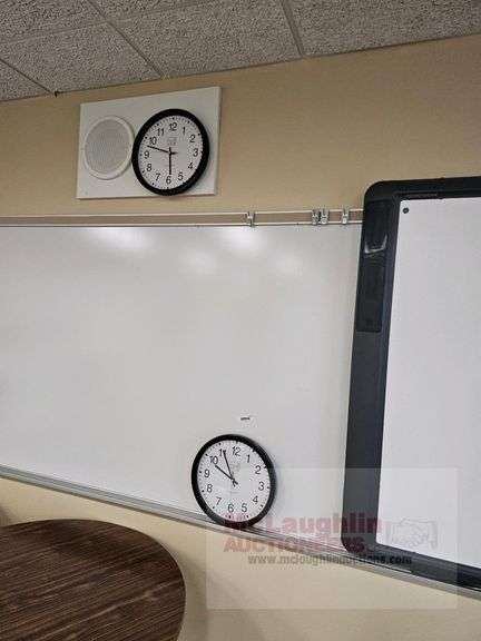 Whiteboards, Clocks, Projector - McLaughlin Auctioneers, LLC- mc-bid.com