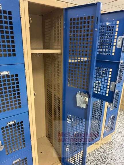 Double Section Metal Lockers - McLaughlin Auctioneers, LLC- mc-bid.com