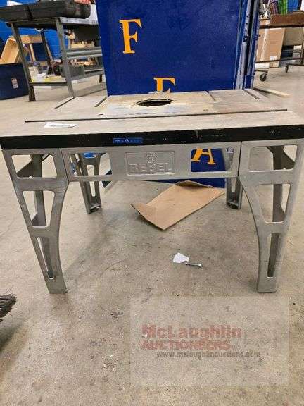 Rebel Welding Table, Steel, Circular Cutout - McLaughlin Auctioneers ...