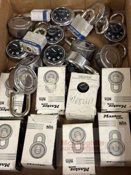 Master Lock Combination Padlocks - McLaughlin Auctioneers, LLC- mc-bid.com