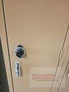 Beige Metal School Lockers, Combo Locks, Louvered Vents. 2-348 to 2-387 ...