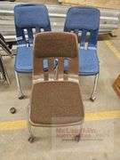 Virco 9000 Series Stackable Chair, Brown & Blue - McLaughlin ...