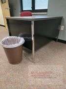 Office Desk with chair and garbage can - McLaughlin Auctioneers, LLC ...