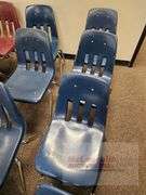 Virco 9000 Series Blue Classroom Chairs, Stackable, Metal Frame ...