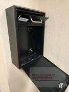 AdirOffice Secured Safe Drop Box, Black, Steel, Wall-Mounted, Key Lock ...