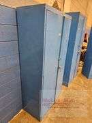 Blue Metal Storage Cabinet - McLaughlin Auctioneers, LLC- mc-bid.com