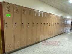 Beige Metal School Lockers, Combination Lock, Wall-mounted, 1-149 to 1 ...
