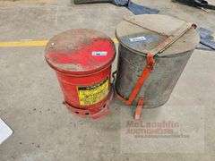 Justrite Metal Safety Containers - McLaughlin Auctioneers, LLC- mc-bid.com