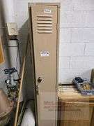Beige Metal Storage Locker - McLaughlin Auctioneers, LLC- mc-bid.com