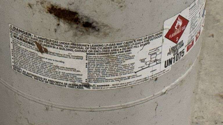 25 lb Propane Tank, OPD Valve, UN1075 Certified - McLaughlin ...