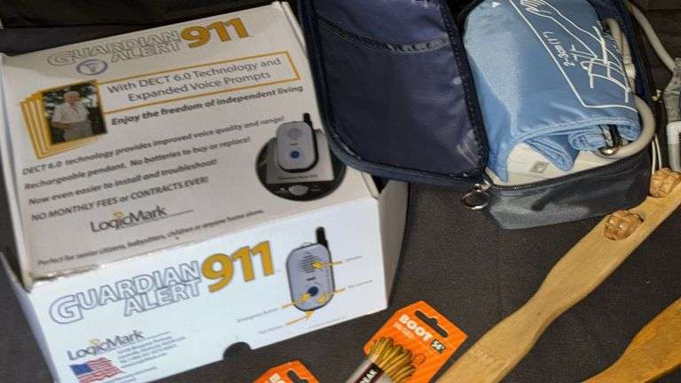 LogicMark Guardian Alert 911 Emergency Device, Back Scratchers and More - McLaughlin Auctioneers ...