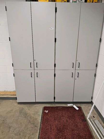 Grey Modular Storage Cabinets, 72" x 36" x 18", 8 Shelves - McLaughlin ...