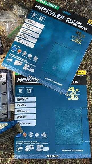 Hercules Multi-Tools Set with 13 Drill Bits, 5 Sanding Sheets, Scissors ...