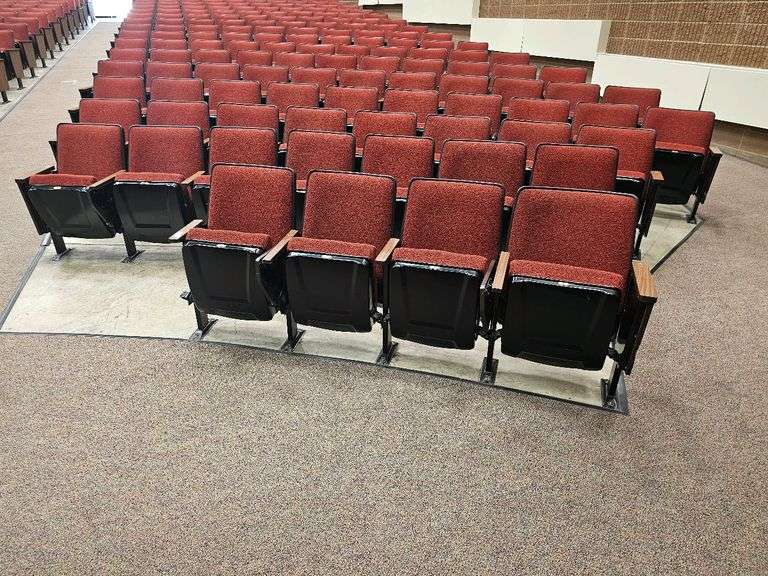 9 Rows Auditorium Seating - Right Row Facing Stage Rows A-J ...