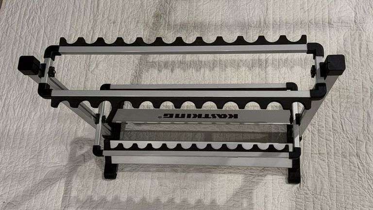 KastKing Fishing Rod Rack, 12-Rod Capacity, Black/Silver - McLaughlin ...