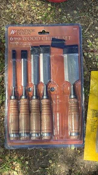 Windsor Design 6-Piece Wood Chisel Set, Steel Blades, Wood Handles ...