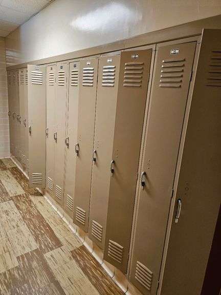 Beige Metal School Storage Lockers, Padlock Compatible - McLaughlin ...