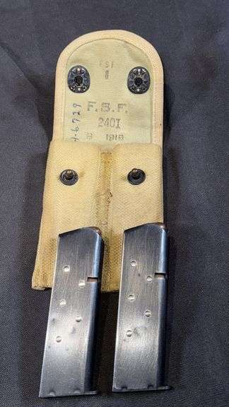 1911 .45 Cal Clips With Ammo - McLaughlin Auctioneers, LLC- mc-bid.com
