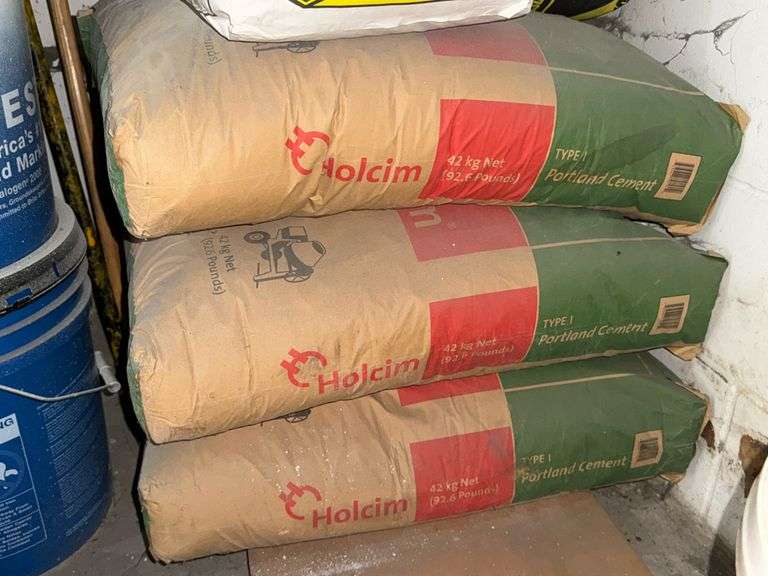 Sakrete High-Strength Concrete Mix and Holcim Type I Portland Cement ...