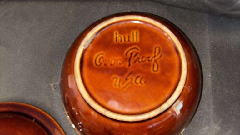 Hull Ovenproof Ceramic Cookware Set, 9 Pieces, Brown, Made in USA ...