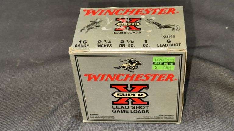 Winchester Super X Game Loads, 16 Gauge, 2 3/4", Shot Size 6 ...