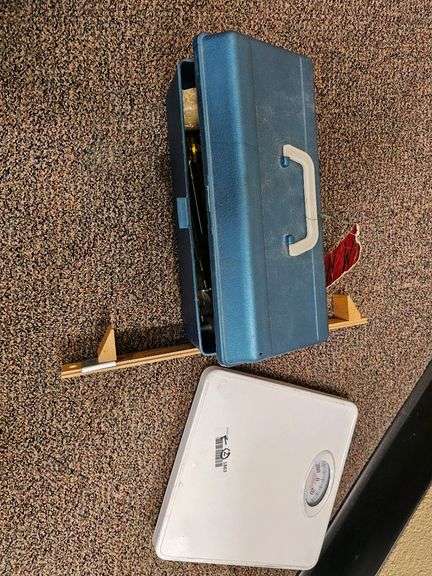 Toolbox with Tools, Includes DINKLES Foot Measuring Device, Various ...