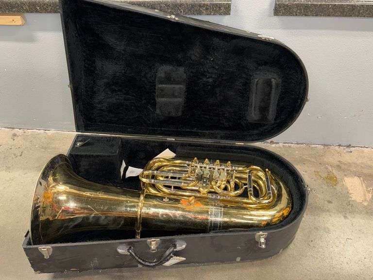 Tuba with Case - McLaughlin Auctioneers, LLC- mc-bid.com