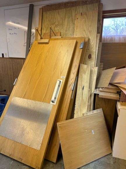 Wooden Doors and Scrap Wood - McLaughlin Auctioneers, LLC- mc-bid.com