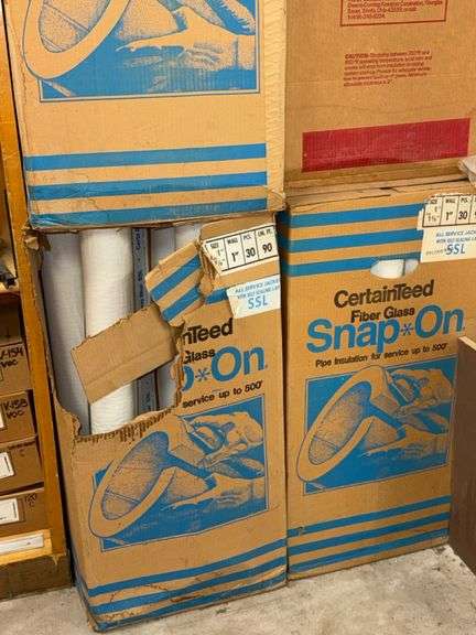 CertainTeed Snap-On Fiberglass Pipe Insulation, Up to 5 Inches ...