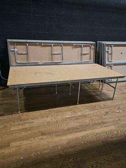 Wenger Portable Stage Platform, 8ft x 4ft, Metal Frame, Foldable ...