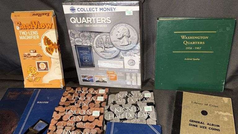 Whitman Coin Collection Albums with Magnifiers, Currency Album, No ...