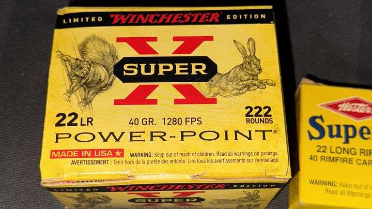 Winchester Super-X 22LR Power-Point 40GR 222 Rounds, Limited Edition ...