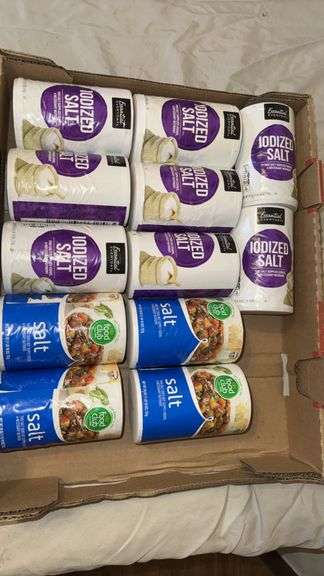Essential Everyday & Food Club Salt, 12 Units, 26 oz Each, Iodized ...