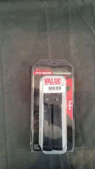 Ruger BX-25 Magazine 25-Round .22 LR, 2-Pack, Polymer, Black ...