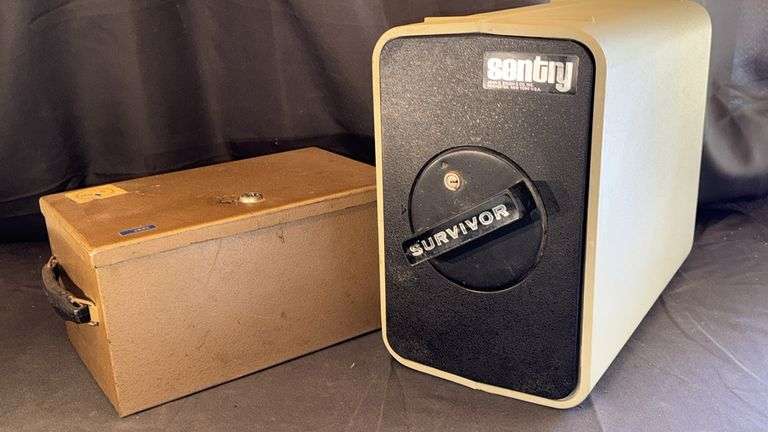 Sentry Survivor Safe, Key Lock, Beige/Black, Metal Construction ...