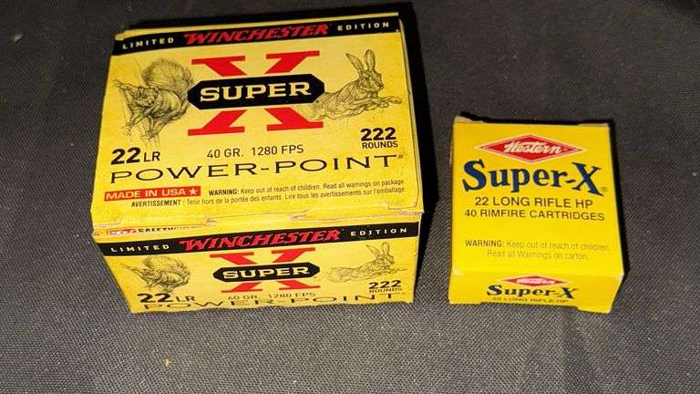 Winchester Super-X 22LR Power-Point 40GR 222 Rounds, Limited Edition ...