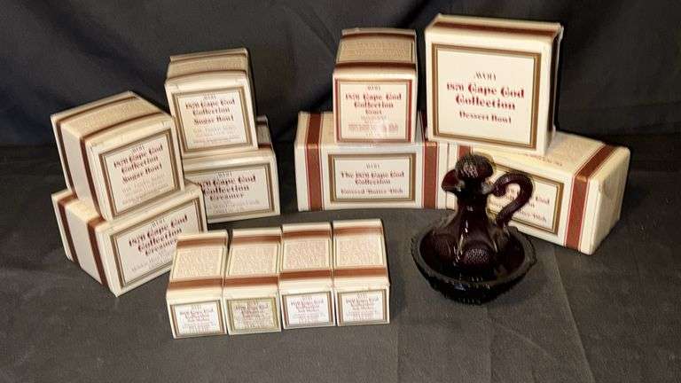 Avon 1876 Cape Cod Collection Glassware, Ruby Red, Multiple Items ...