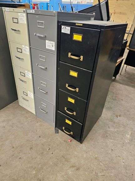 4-Drawer Vertical Filing Cabinets, Multi-Color, Metal - McLaughlin ...