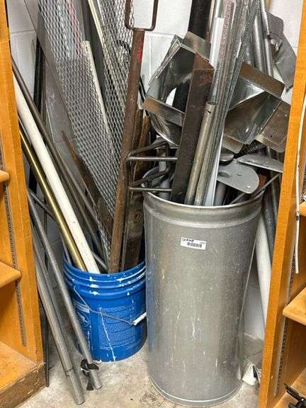 Mixed Metal Scrap Lot - Steel, Aluminum, Metal Poles, and Mesh ...