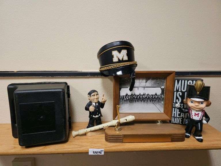 Marching Band Memorabilia Collection with Hat, Figurines, and More ...
