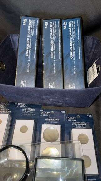 Entrust Coin Collecting Supplies, Magnifiers and Storage Boxes ...