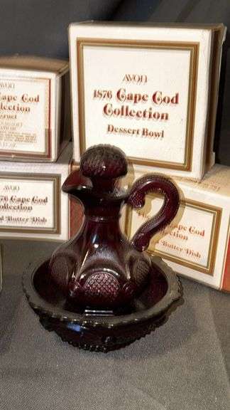 Avon 1876 Cape Cod Collection Glassware, Ruby Red, Multiple Items ...