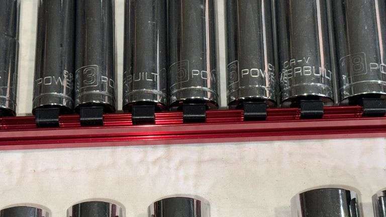 ARES Socket Set with Organizer Rails and Chrome Vanadium Steel ...