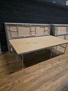 Wenger Portable Stage Platform, 8ft x 4ft, Metal Frame, Foldable ...