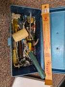 Toolbox with Tools, Includes DINKLES Foot Measuring Device, Various ...