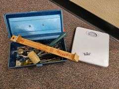 Toolbox with Tools, Includes DINKLES Foot Measuring Device, Various ...