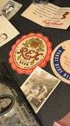 Vintage Ephemera Collection with Photographs, Beer Coasters, Government ...